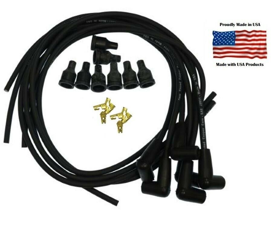 Spark Plug Wire Set 6 Cylinder Us Made Premium