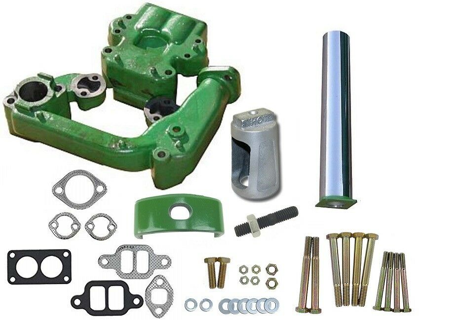 MMTractorParts.com: Manifold kit with Straight Chrome Stack Muffler ...