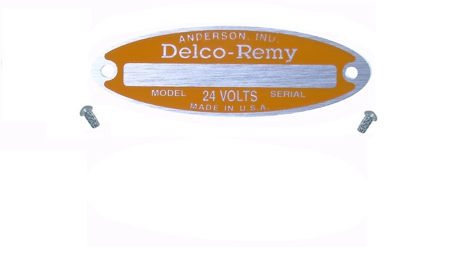 MMTractorParts.com: Delco Remy ID Tag for Generator - Starter