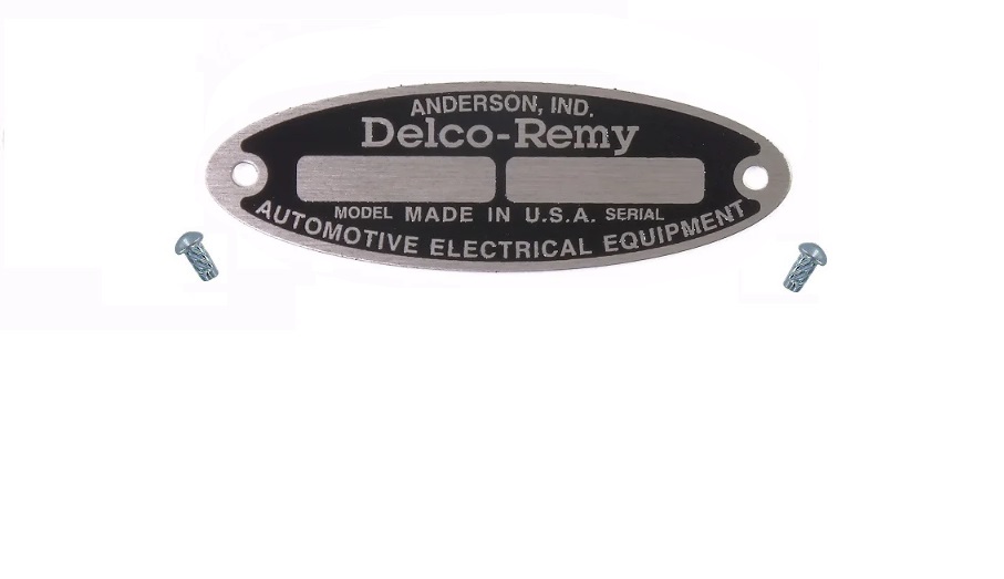 MMTractorParts.com: Delco Remy ID Tag for Distributor - Generator - Starter