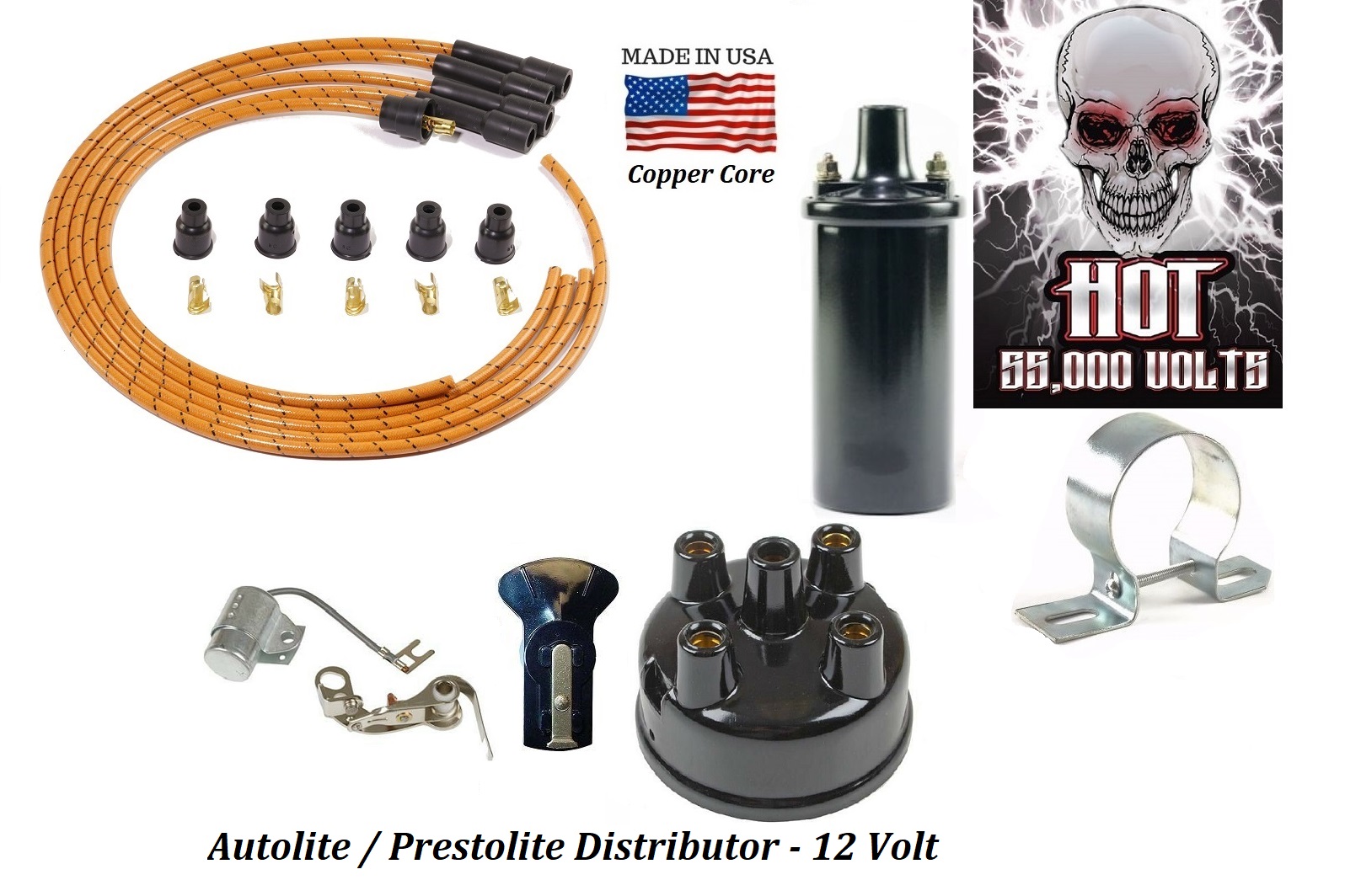 MMTractorParts.com: Distributor Ignition Tune up Kit & 12V Hot Coil ...