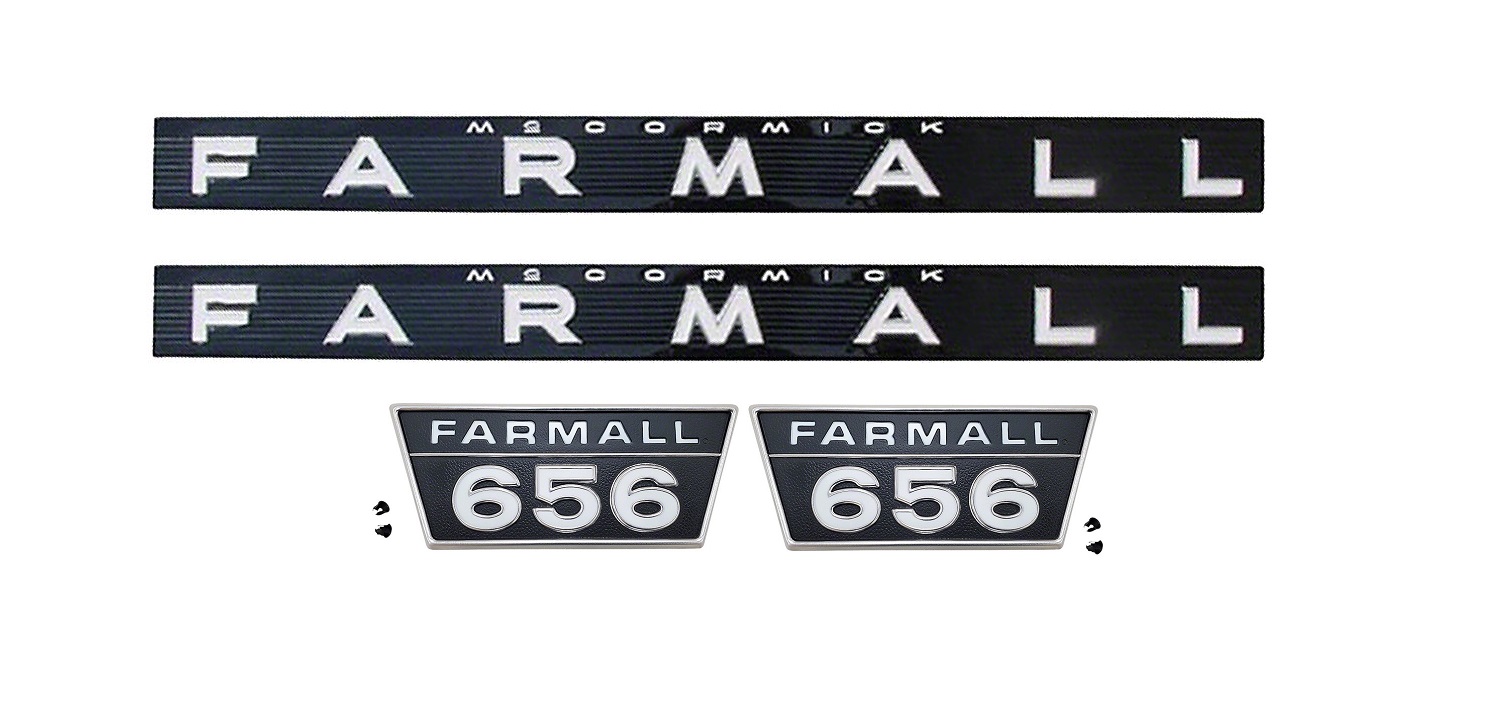 MMTractorParts.com: Side Emblem Kit - IH Farmall 656 Tractor ...