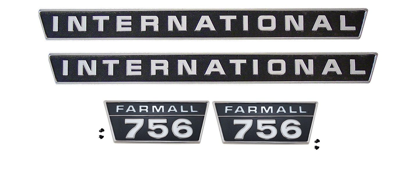 MMTractorParts.com: Side Emblem Kit - IH Farmall 756 Tractor ...
