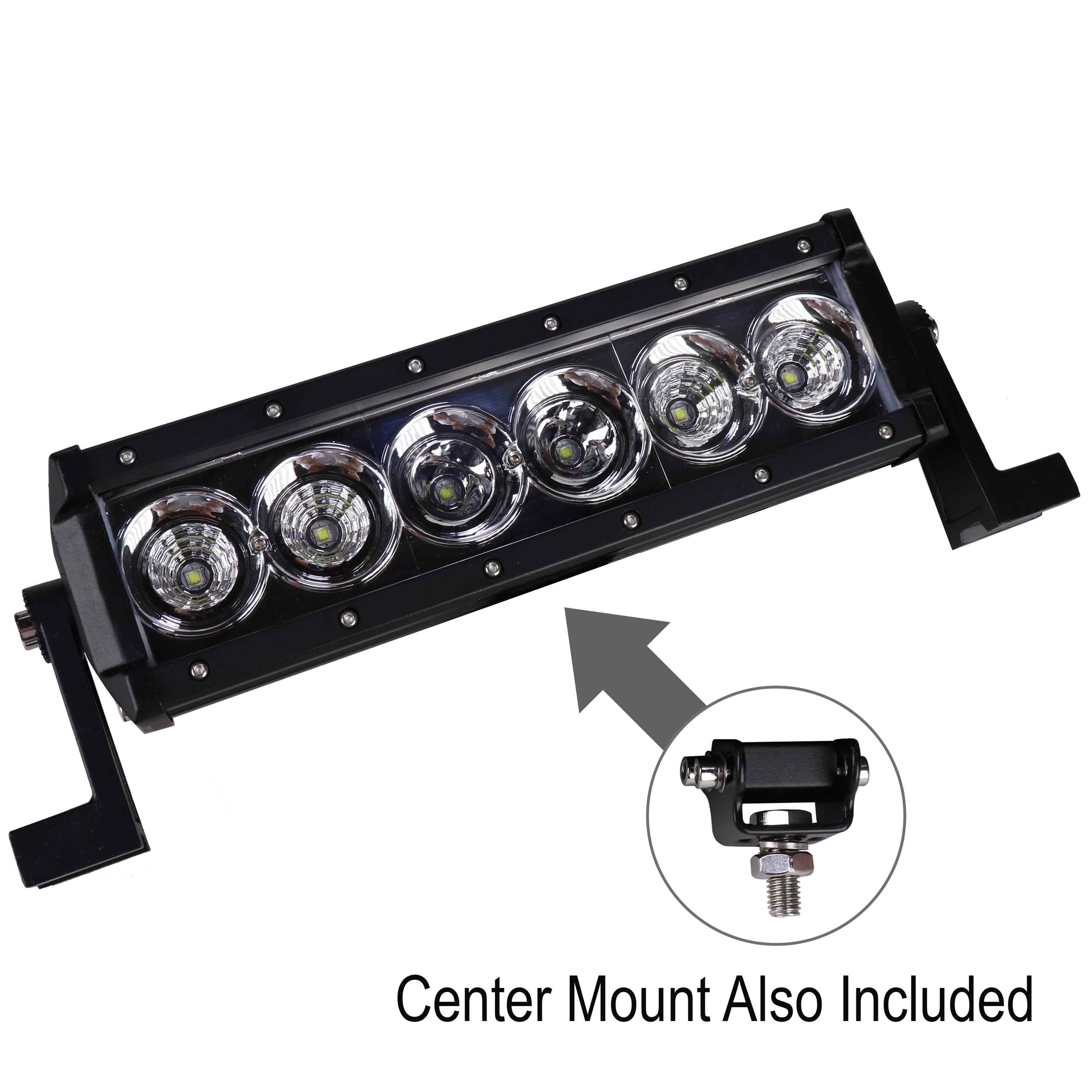MMTractorParts.com: LED Flood Light Bar - 4800 Lumens - 10.5"