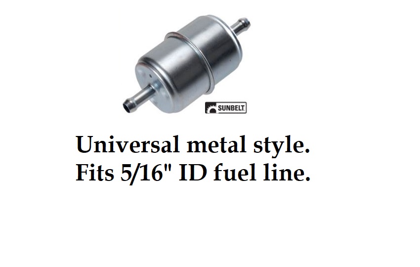MMTractorParts.com: In-Line Fuel Filter - 5/16" Fuel Line (Metal) - 10 ...