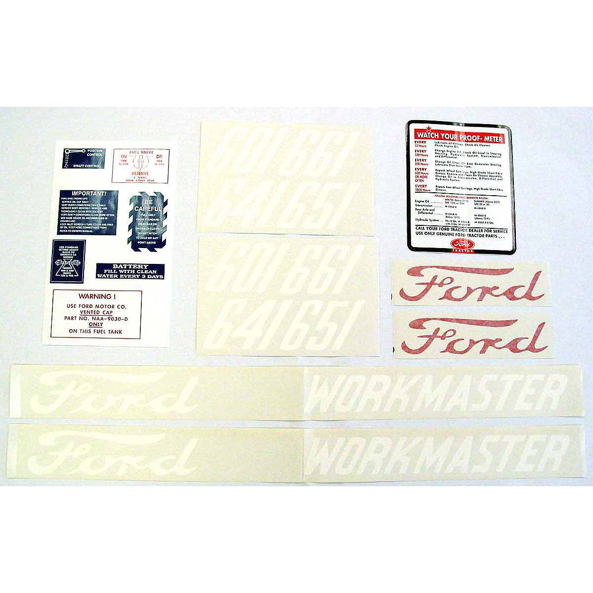 MMTractorParts.com: Decal Set Ford 601