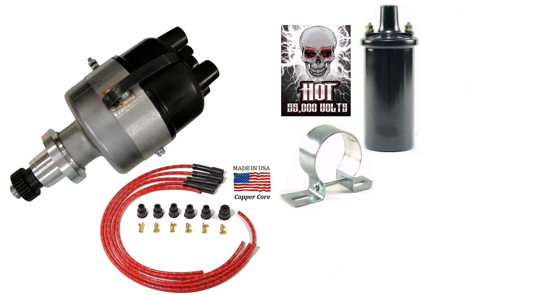 MMTractorParts.com: 353898R11 IH Distributor, Spark plug Wires and 12V ...