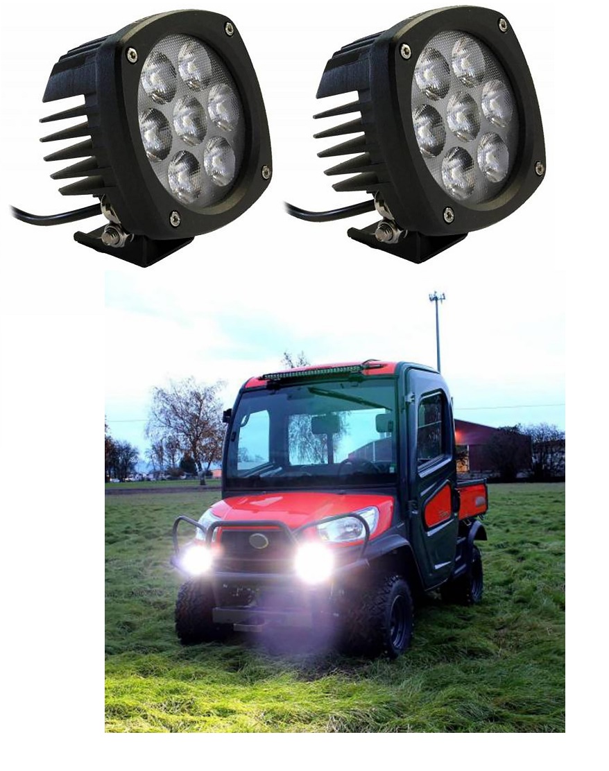 MMTractorParts.com: LED Flood Beam Light set - Kubota RTV 900