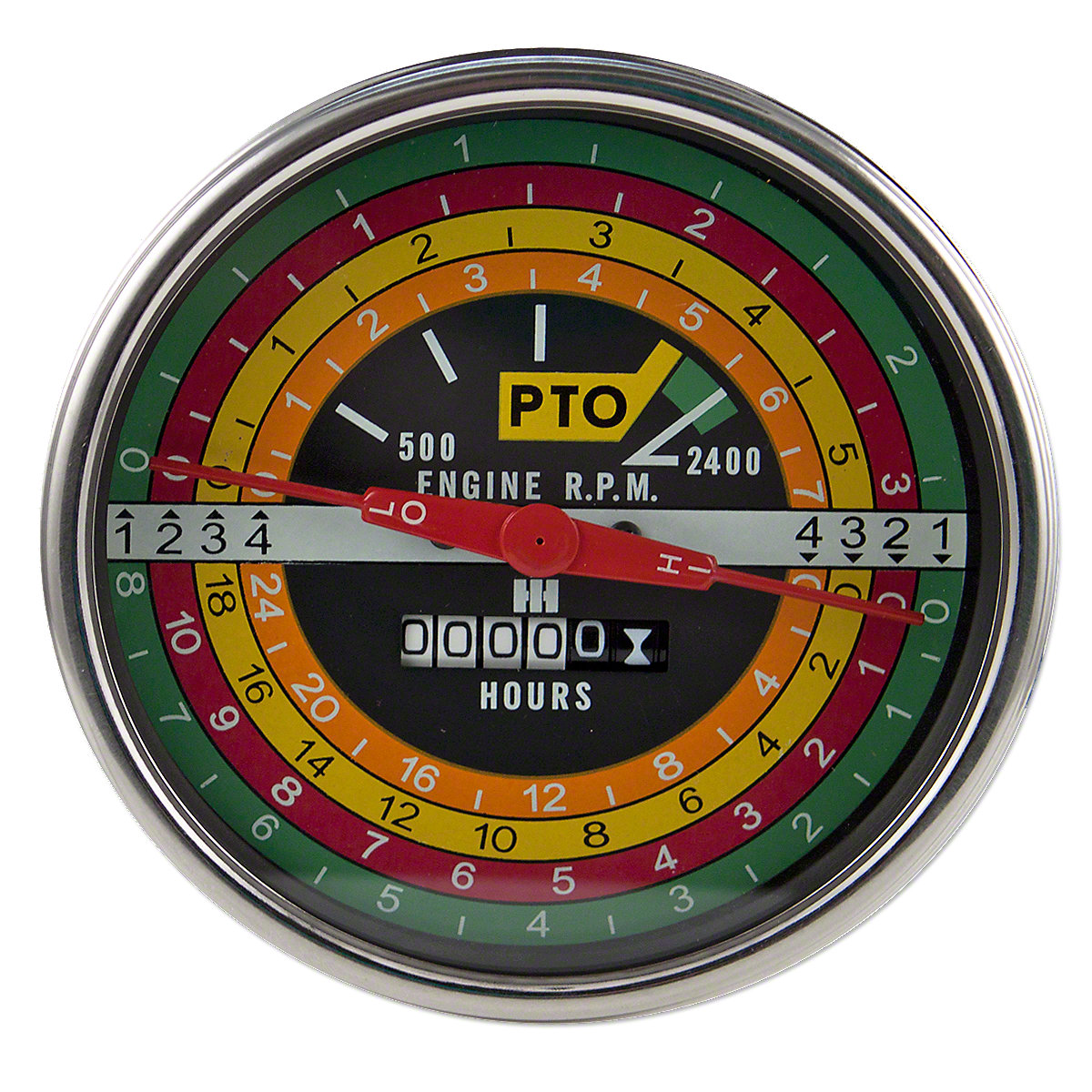 MMTractorParts.com: 388588R91 Tachometer - IH Farmall Tractor (Black Face)