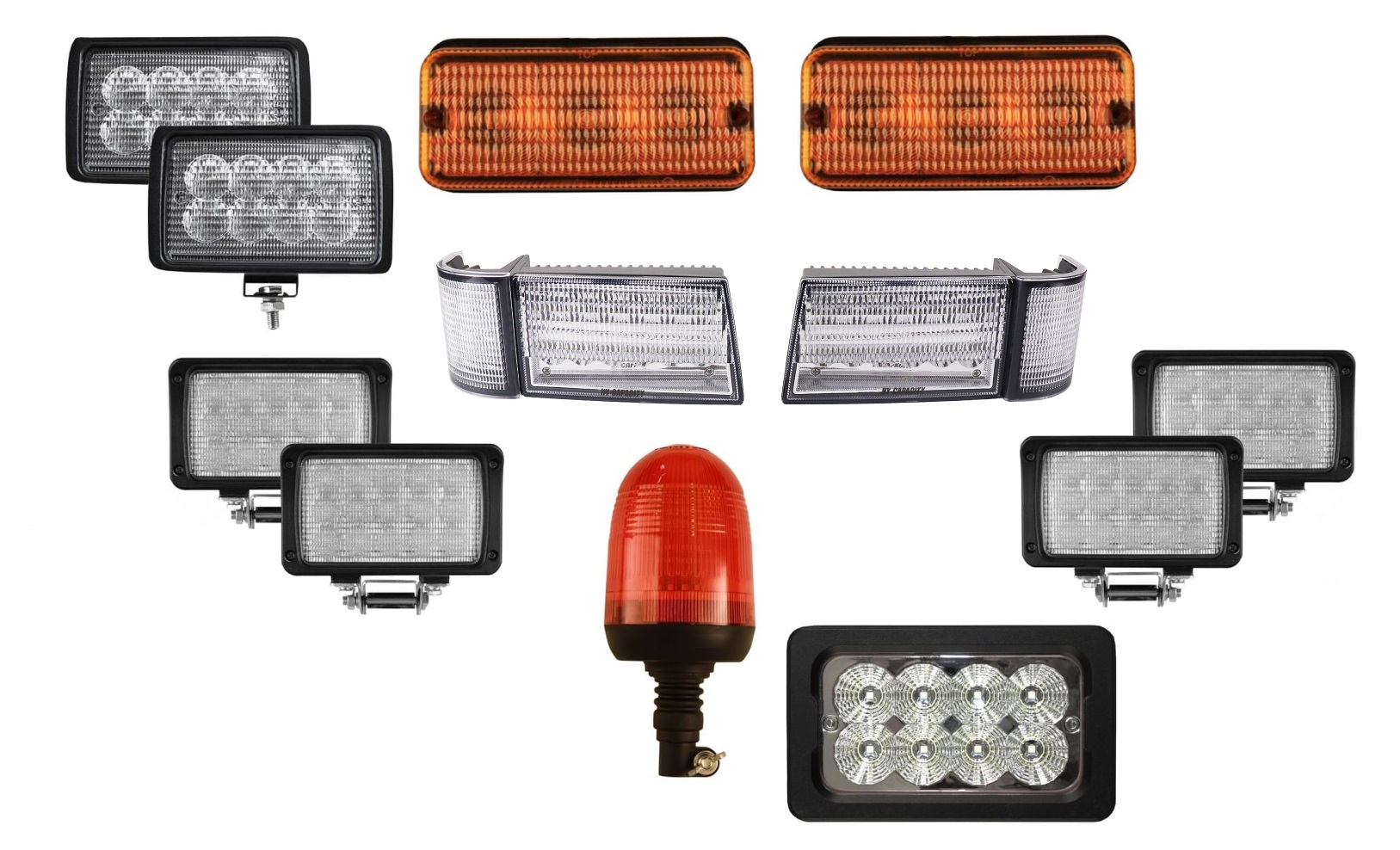 MMTractorParts.com: LED Headlight Upgrade Kit - Case IH MX100 Tractor