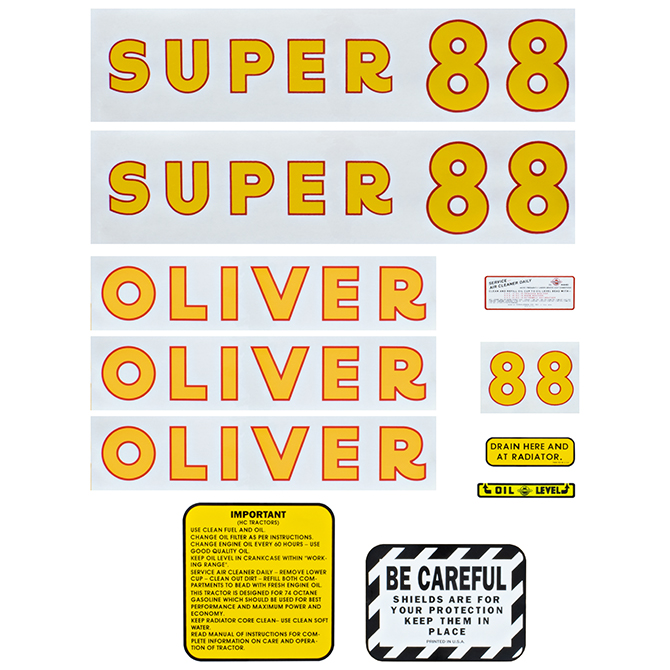Oliver Tractor Stickers Lot Of Oliver Tractor Decals Aumann