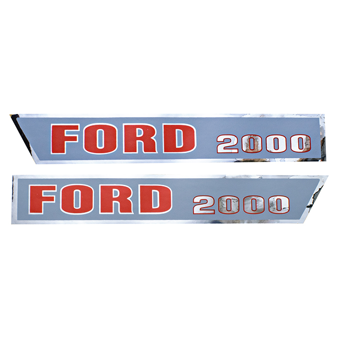 MMTractorParts.com: Decal Kit Ford 2000 Tractor (Gray & Red)
