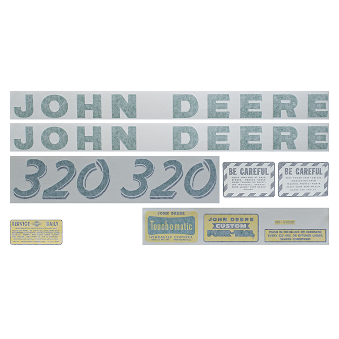 MMTractorParts.com: Complete Decal Kit - John Deere 320 Tractor