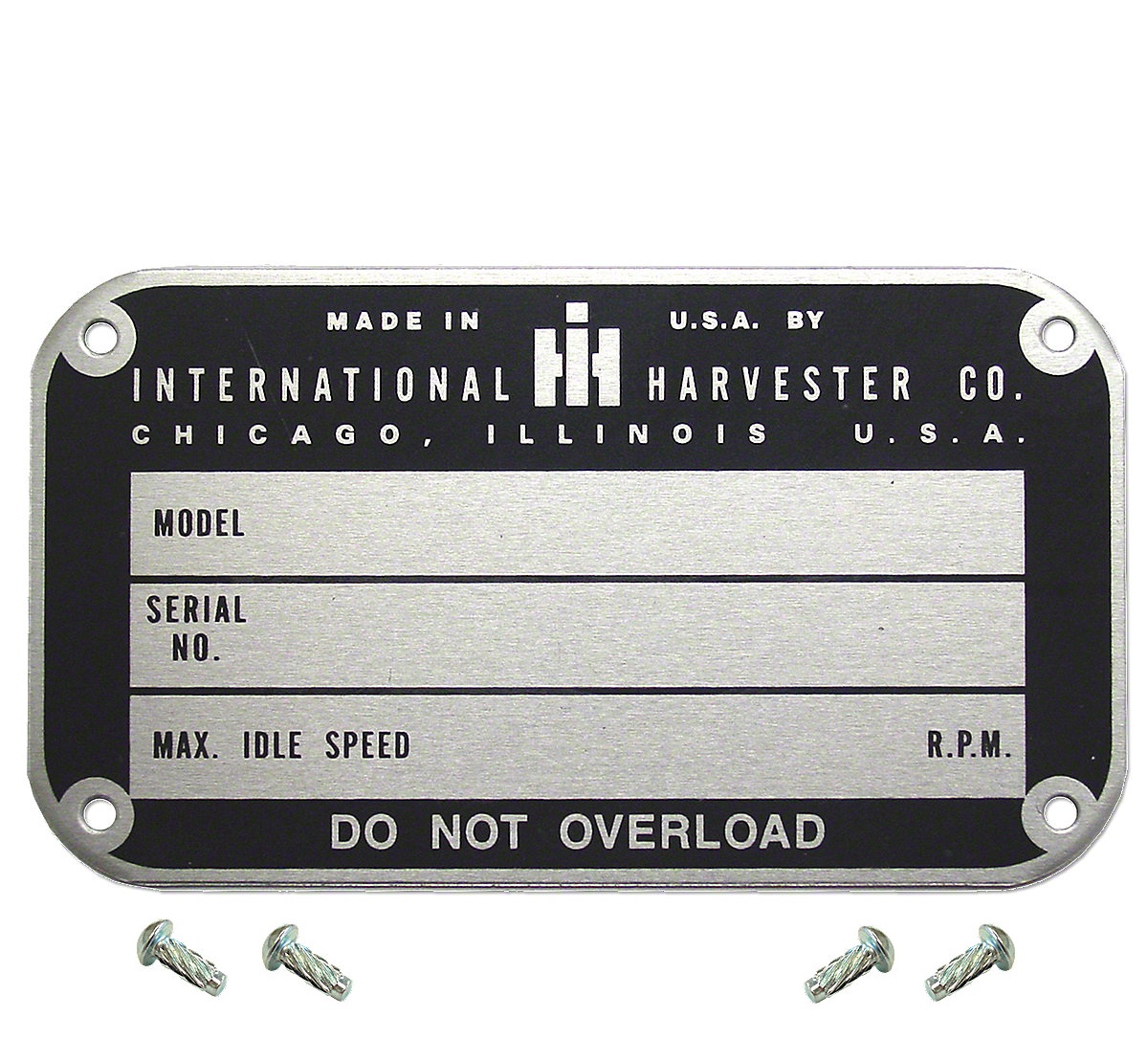 MMTractorParts.com: IHC Serial Number ID Tag - IH Farmall Tractor