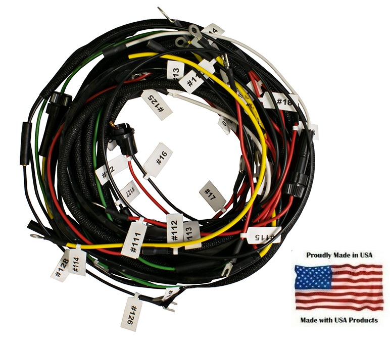 MMTractorParts.com: Complete Wiring Harness Ford Tractor - 4 Cyl Diesel ...